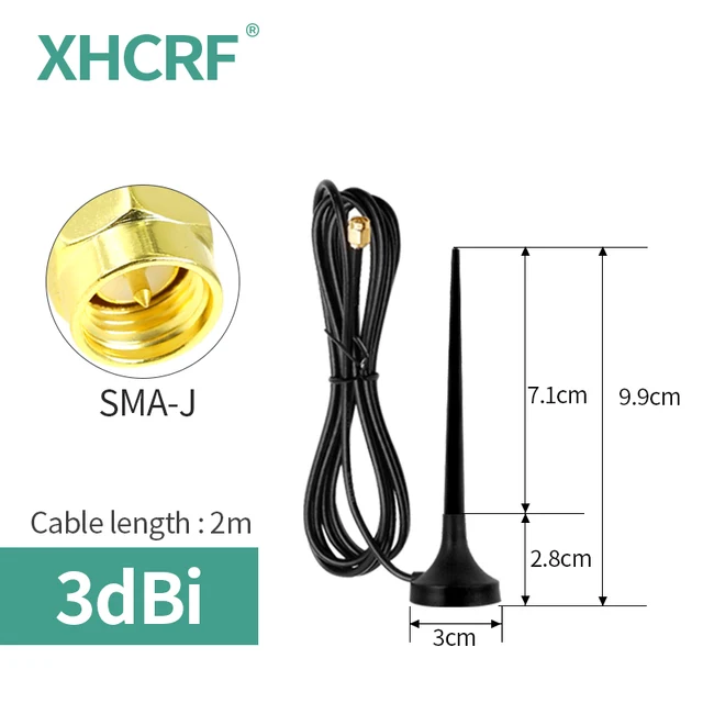 868 MHz Lora Antenna Wifi 915MHz Long Range Antenna for Internet Communication 900M Magnetic ...