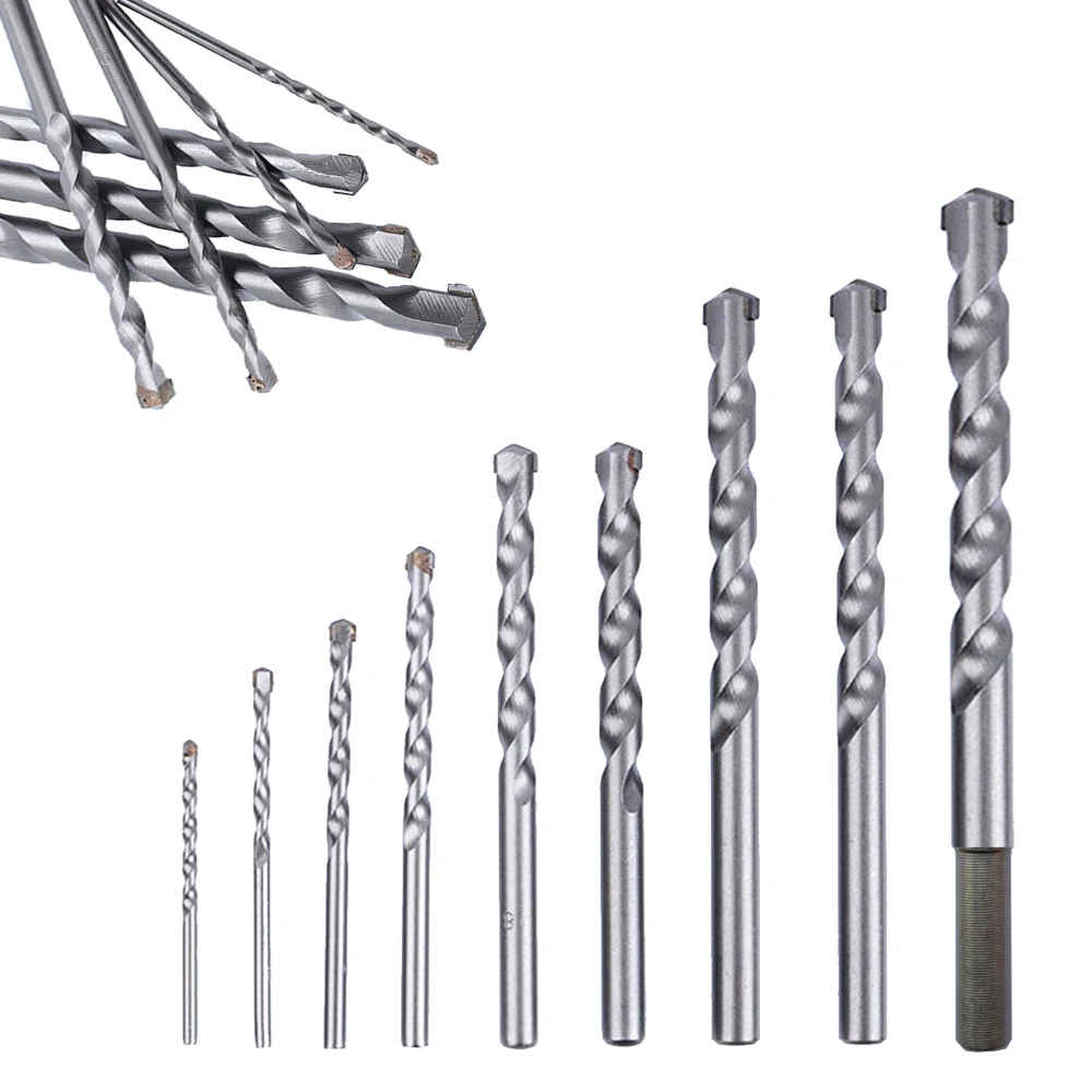 1pcs Electric Hammer Round shank drill bits 3-14mm Tungsten Steel Alloy ...