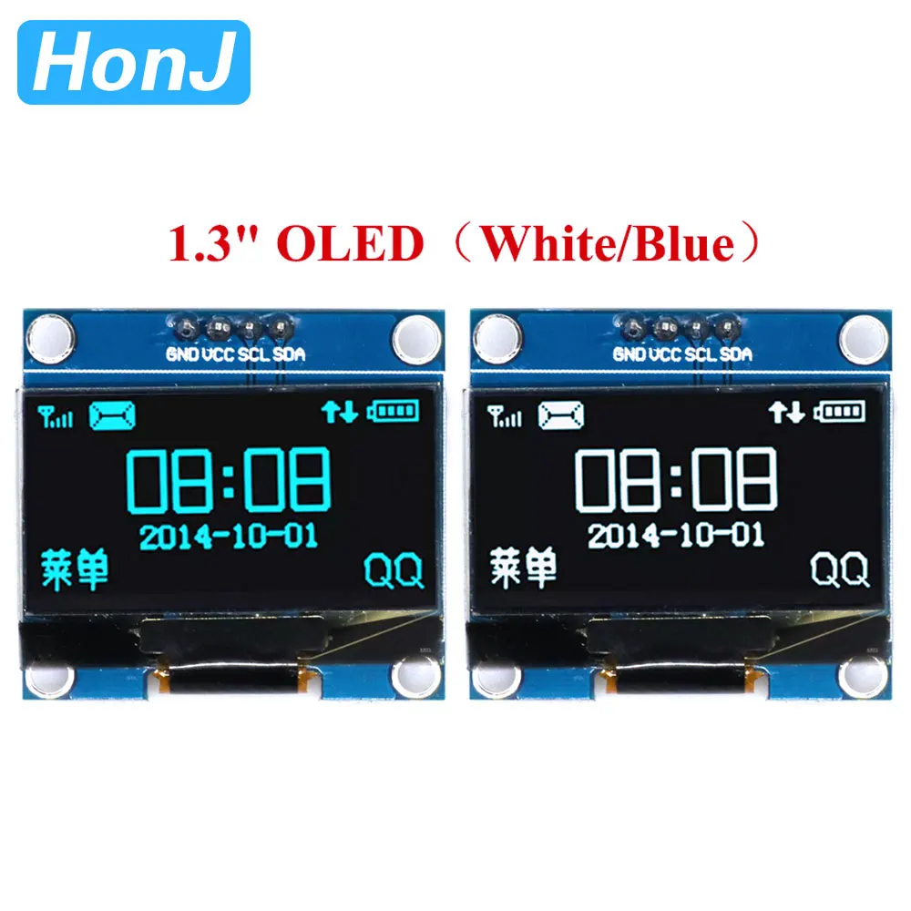1-3-Inch-1-3-White-OLED-LCD-4PIN-Display-Module-IIC-I2C-Interface ...