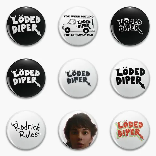 Loded-Diper-Diaper-Rodrick-Heffley-Car-Soft-Button-Pin-Customizable ...