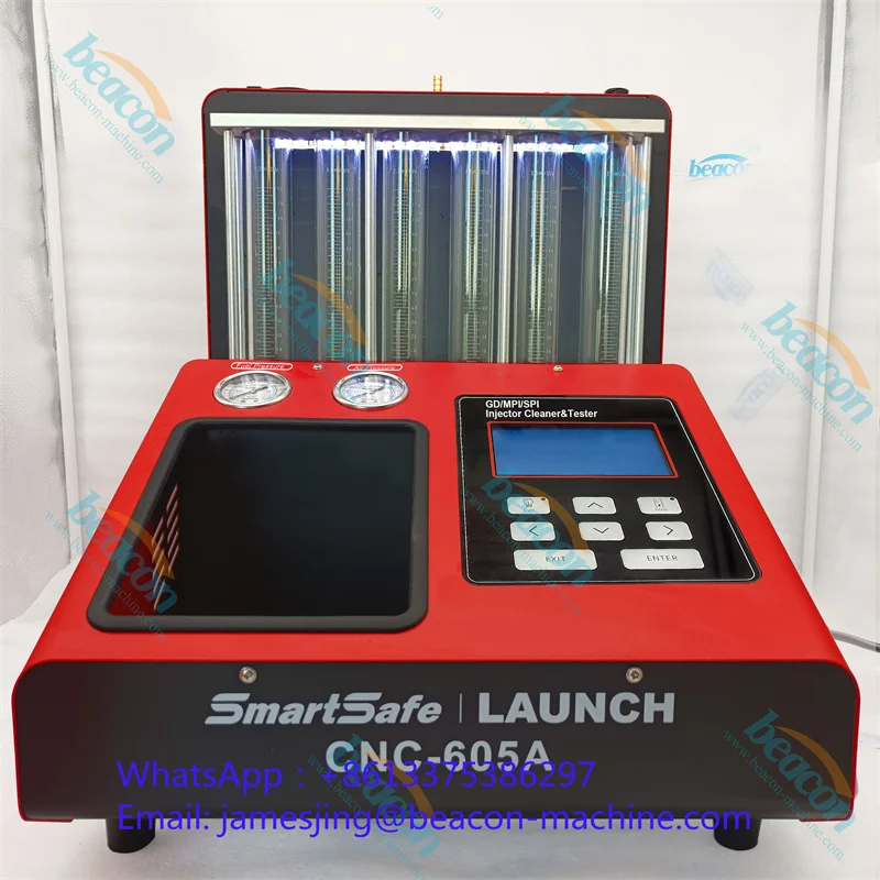 Beacon-Launch-Auto-Gasoline-Fuel-Injector-Cleaner-CNC-605A-EFI-SFI-Fuel ...
