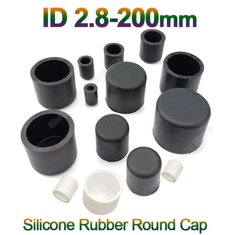 Silicone-Rubber-Round-Caps-Dust-Seal-Blanking-End-Cover-Stopper ...