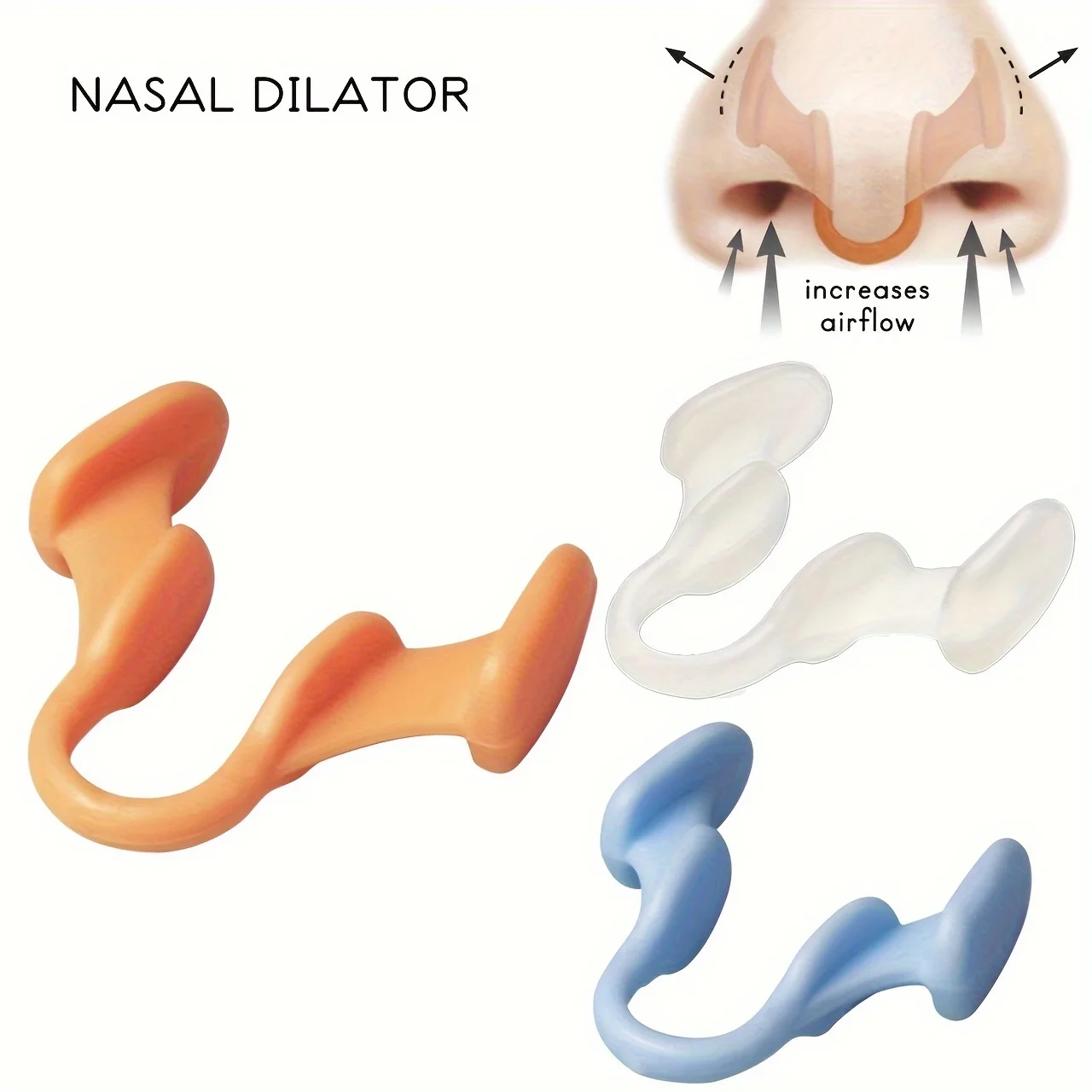 4pcs Silicone Sleep Aid Nose Expanders - Enhances Oxygen Flow, Improves ...