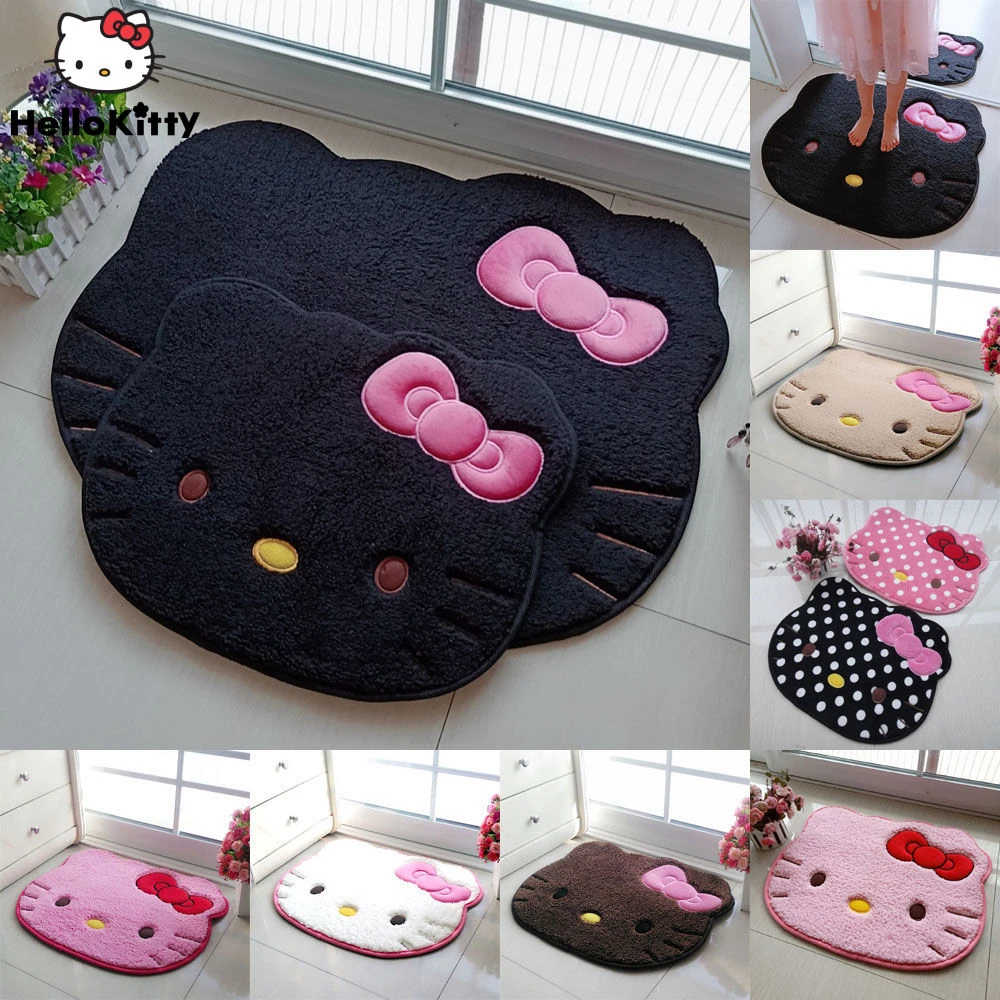 Large Hello Kitty Rug Cartoon | Hello Kitty Bathroom Rugs | Hello Kitty ...