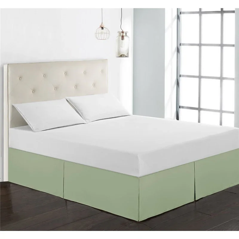 Falda-de-cama-cepillada-s-lida-tama-o-est-ndar-para-dormitorio-doble ...