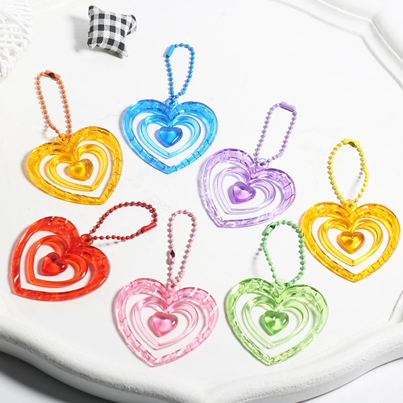 Hollow Heart Pendants Photo Album Decoration Key Chain Album Pendant ...