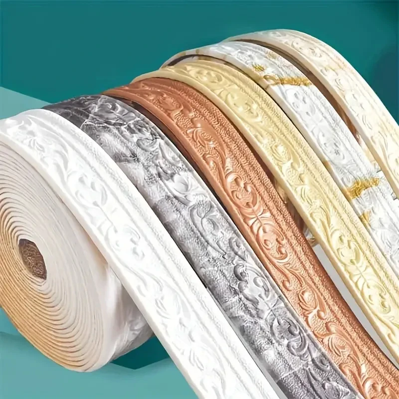 Tira-de-borde-de-pared-autoadhesiva-3D-papel-tapiz-impermeable-borde-de ...