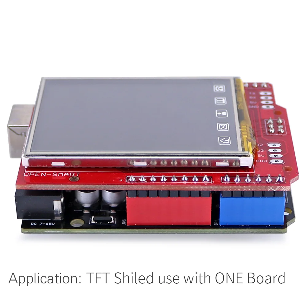 2.2 Inch TFT LCD Display Module Touch Screen Shield + ATmega328P Board Kit with USB cable TF ...