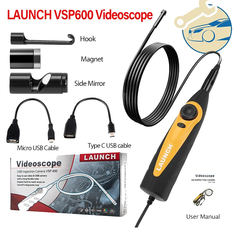 LAUNCH-VSP600-USB-Inspection-Camera-Waterproof-Endoscope-Car-Inspection ...