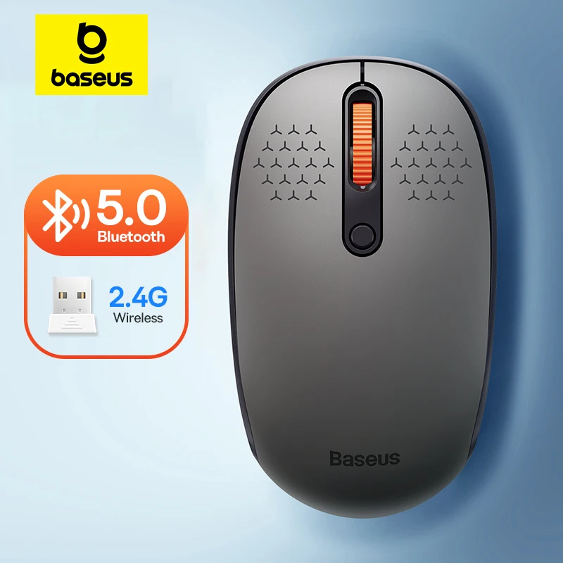 Baseus-Mouse-Bluetooth-Wireless-Computer-1600DPI-Silent-Mouse-with-2 ...