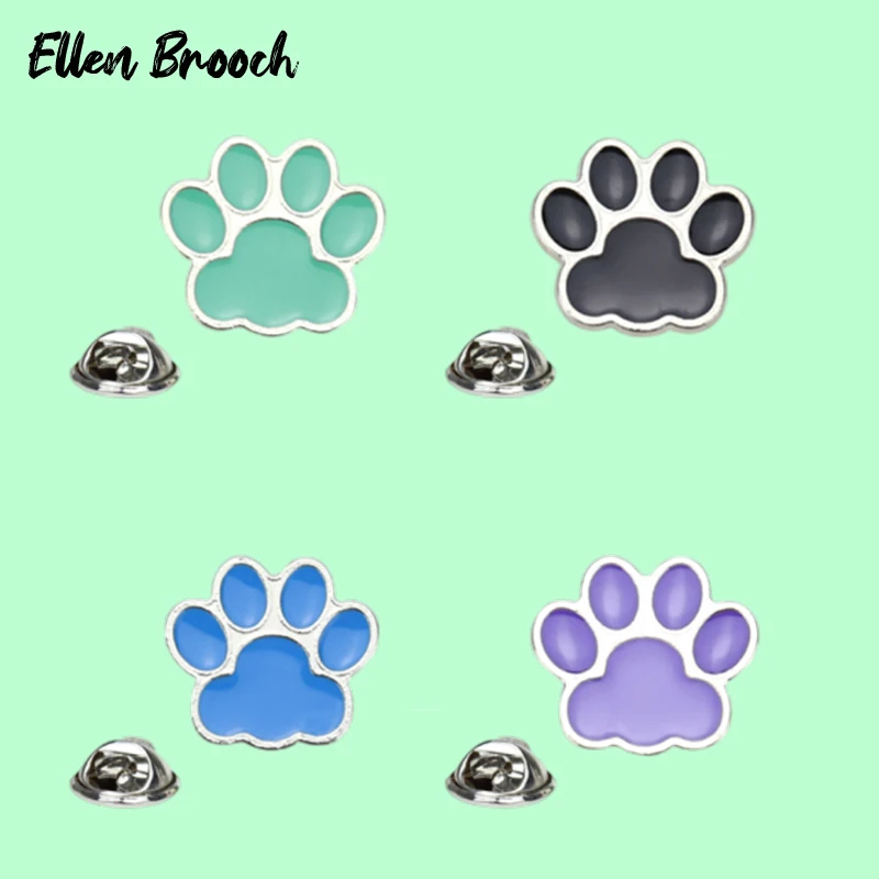4-Style-Paw-Enamel-Pins-Dog-Cat-Paw-Claw-Cute-Brooch-Lapel-Animal-Badge ...