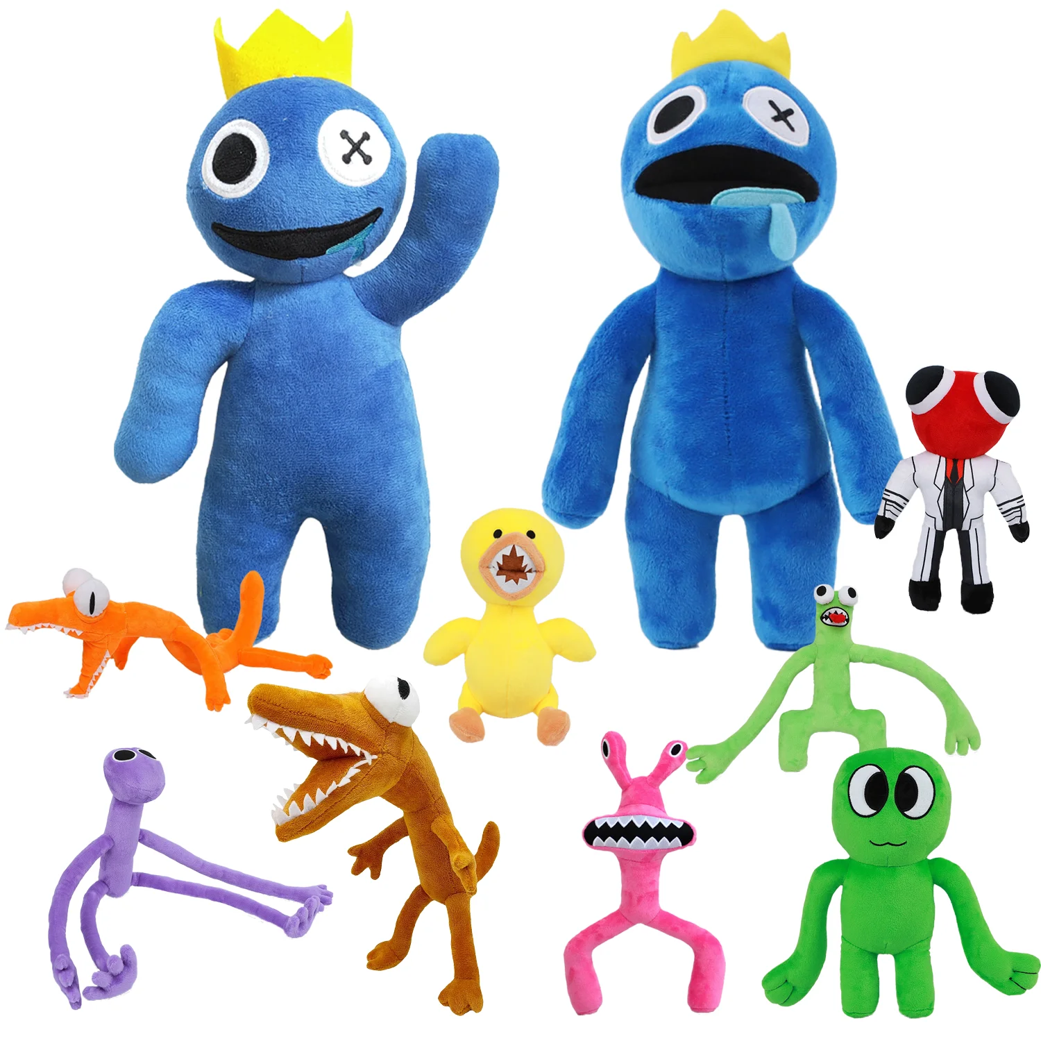 Rainbow Friends Plush Toy Cartoon Game Character Doll Kawaii Blue ...