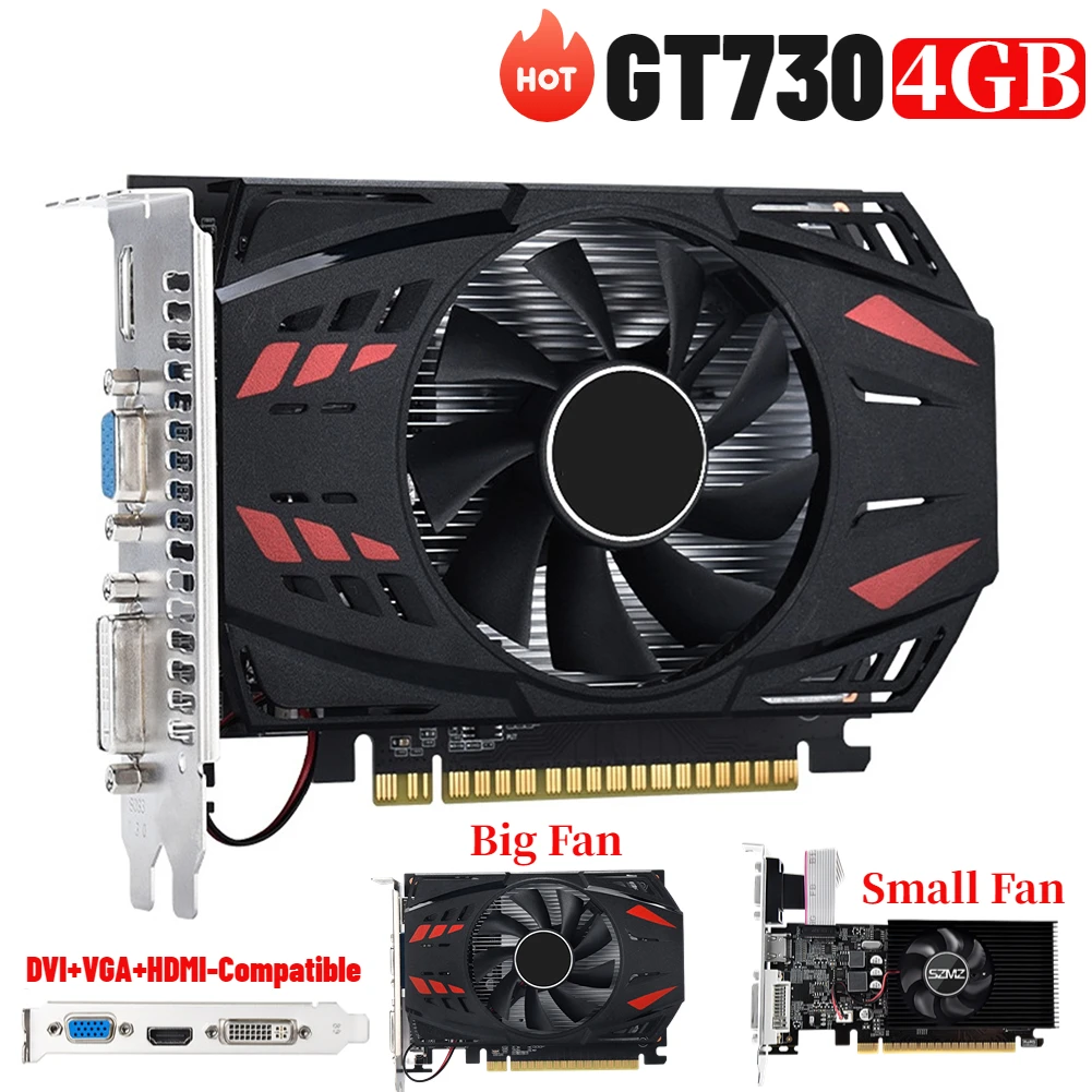 4Gb-Gt730-Ddr3-128bit-Grafische-Kaart-Desktop-Gaming-Videokaarten-Hdmi ...