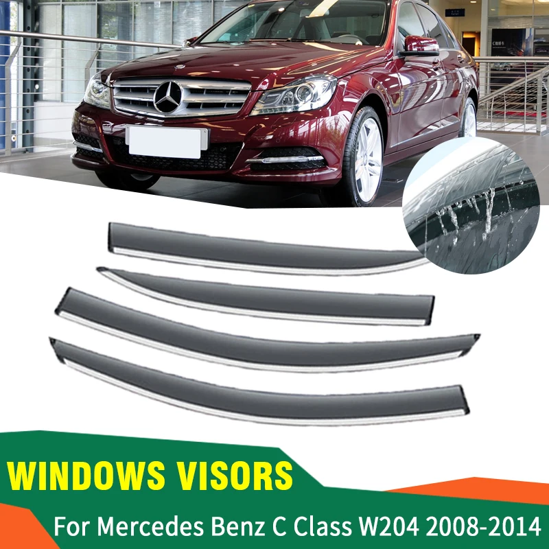 Car-Window-Visor-For-Mercedes-Benz-C-Class-Sedan-W204-200-C200-2008 ...