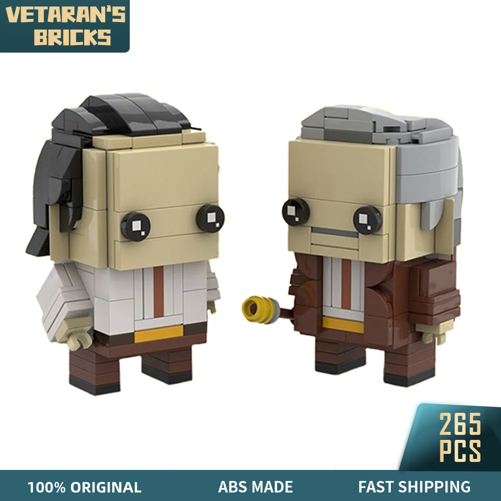 MOC Lokie God & Mobius Brickheadz Norse Mythology Head Brick Toy Bricks ...