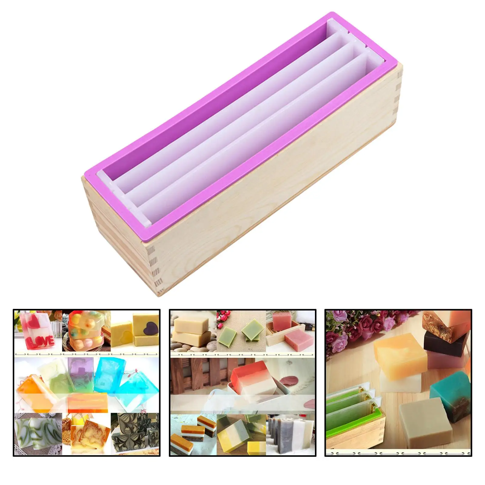 Rectangular-Silicone-Mold-Wooden-Box-Soap-Making-Mould-for-Chocolate ...