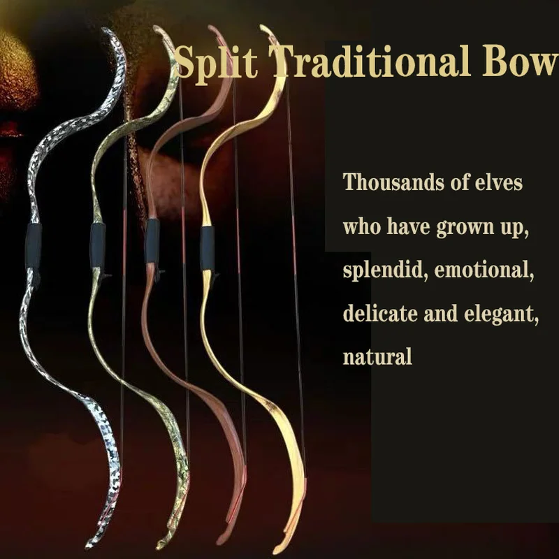 Recurve-Bow-25lbs-126cm-Traditional-Take-Down-Hunting-Nano-Resin-Bows ...