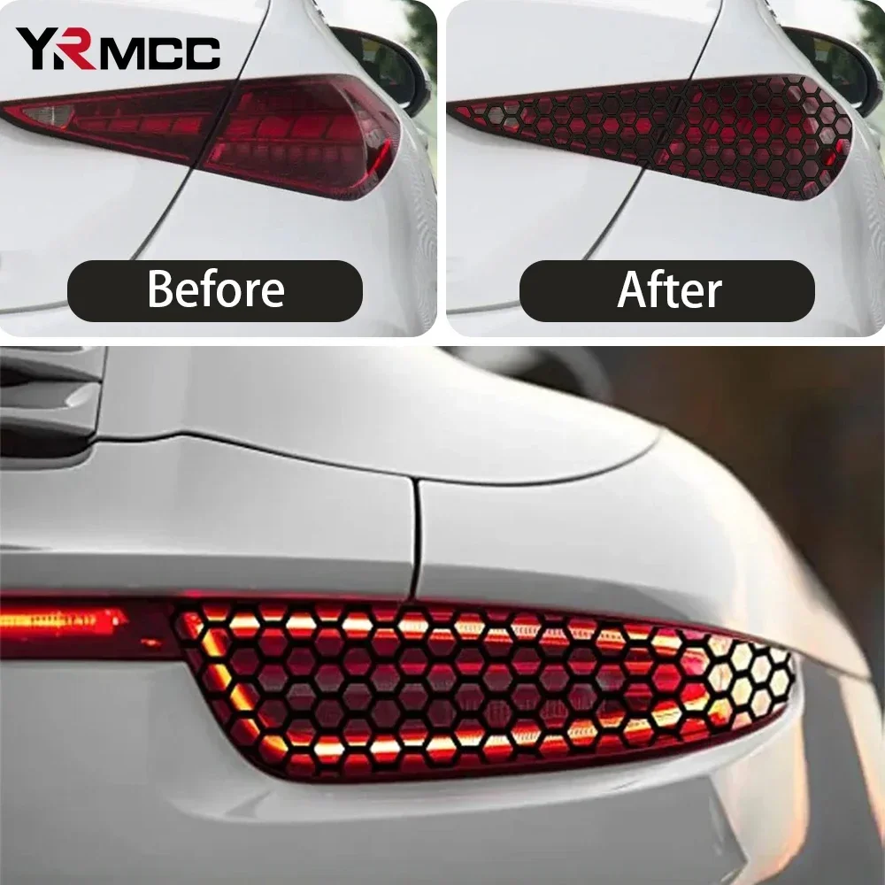 Car-Honeycomb-Tail-Light-Lamp-Stickers-Auto-Headlight-Taillight-Vinyl ...