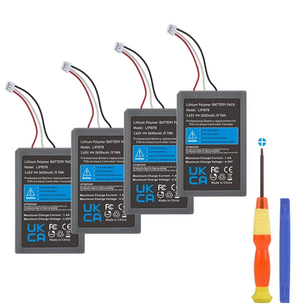 LIP1078 PS5 Bateria Batteries Replacement battery 2650mAh for Sony PS5 ...