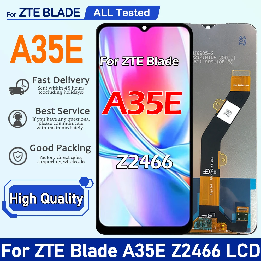 6.52" For ZTE Blade A35e LCD Display Touch Screen Digitizer Assembly ...