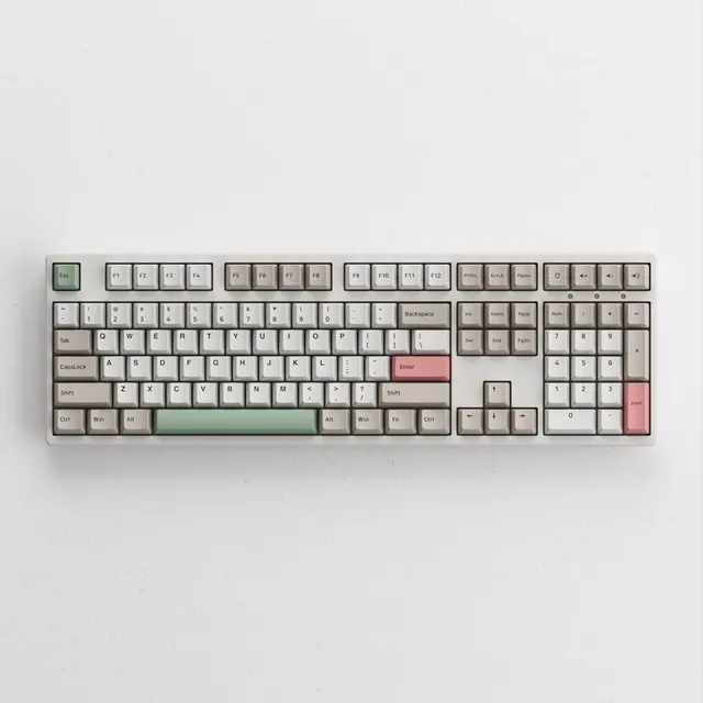 Akko 3108 V2 9009 Retro Full-Size Mechanical Gaming Keyboard Wired 108 ...