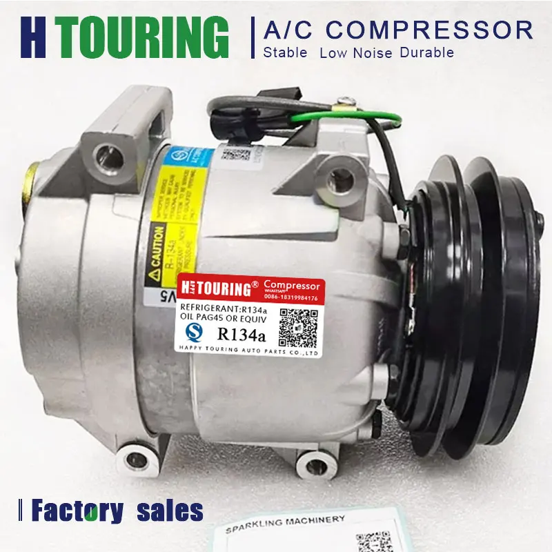 A/C Air Conditioner Ac Compressor CM7579 24V 1PK for Hyundai Machinery ...