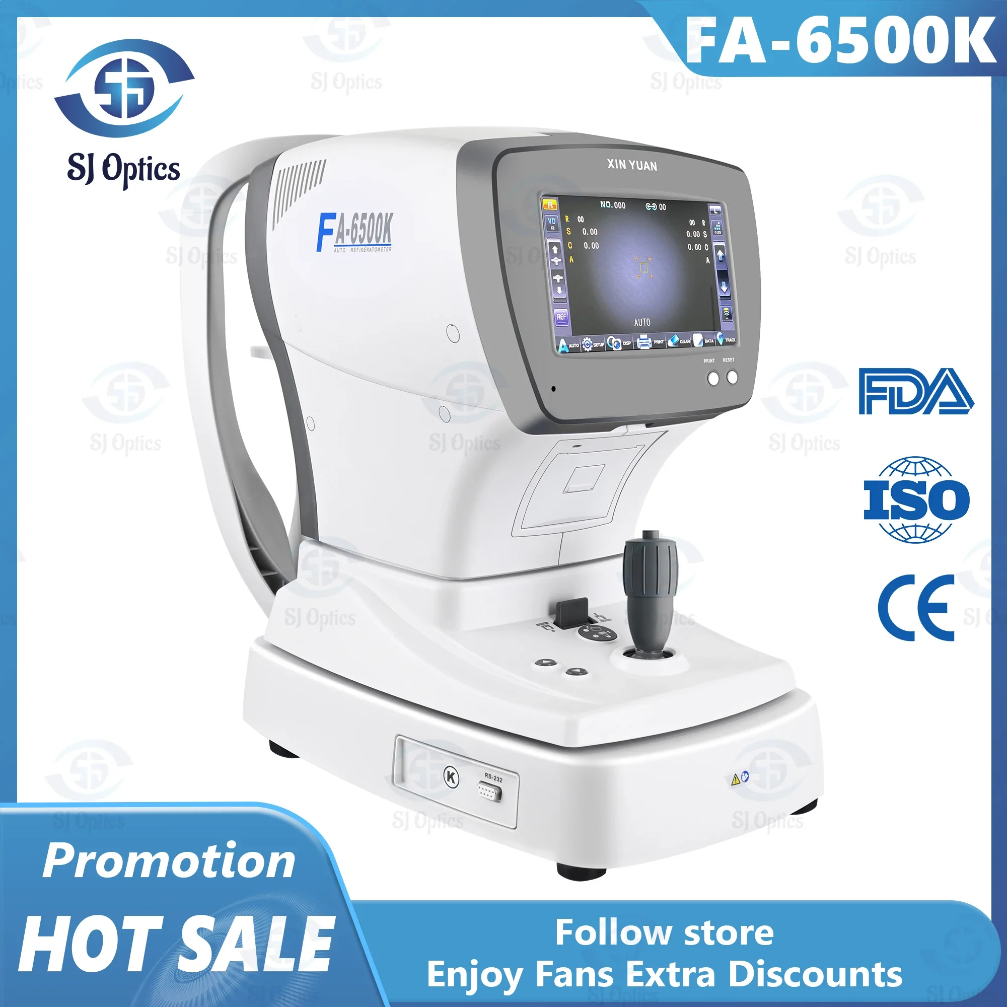 FA-6500K-Auto-Refractor-Ophthalmic-Instrument-Eye-Examination-Free ...