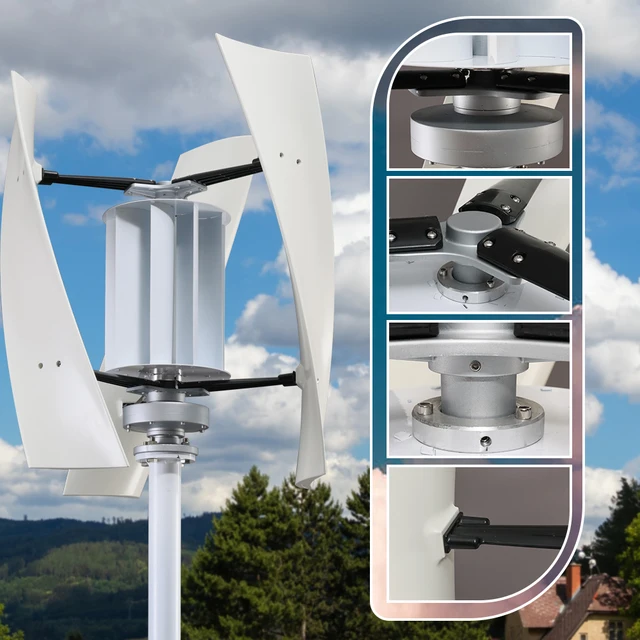 5KW Vertical Axis Maglev Wind Turbine Generator 5000w Voltage 24V 48V ...