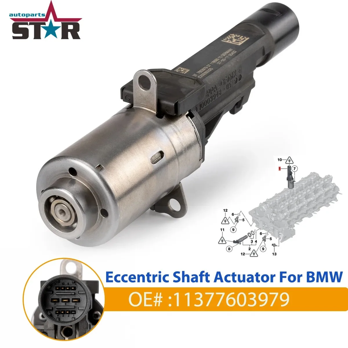 1PC-11377599021-11377603979-Cylinder-Head-Valvetronic-Timing-Actuator ...