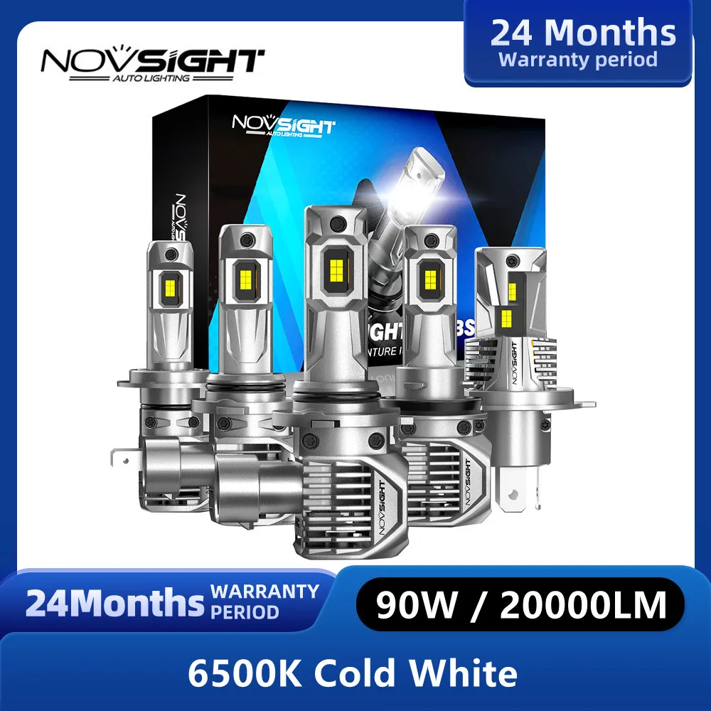Novsight N62 H7 LED Headlight For Car H4 LED H11 9005 HB3 9006 HB4 6500K 20000LM 90W 12V LED ...
