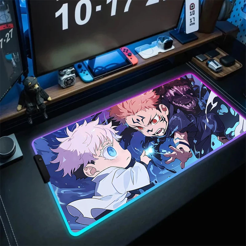 Computer-Gaming-Peripheral-Accessories-Backlight-Desk-Mat-Hot-Anime-J ...