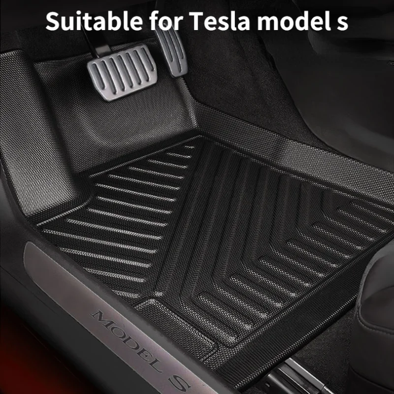 For Tesla Model S 2018 2021 2022 Dedicated Foot Pads Fully Surrounded ...