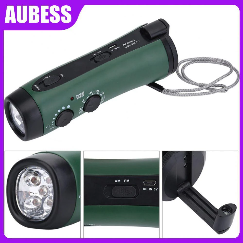 Usb Charge Emergency Flashlight 120mah Led Flashlight Radio Outdoor ...