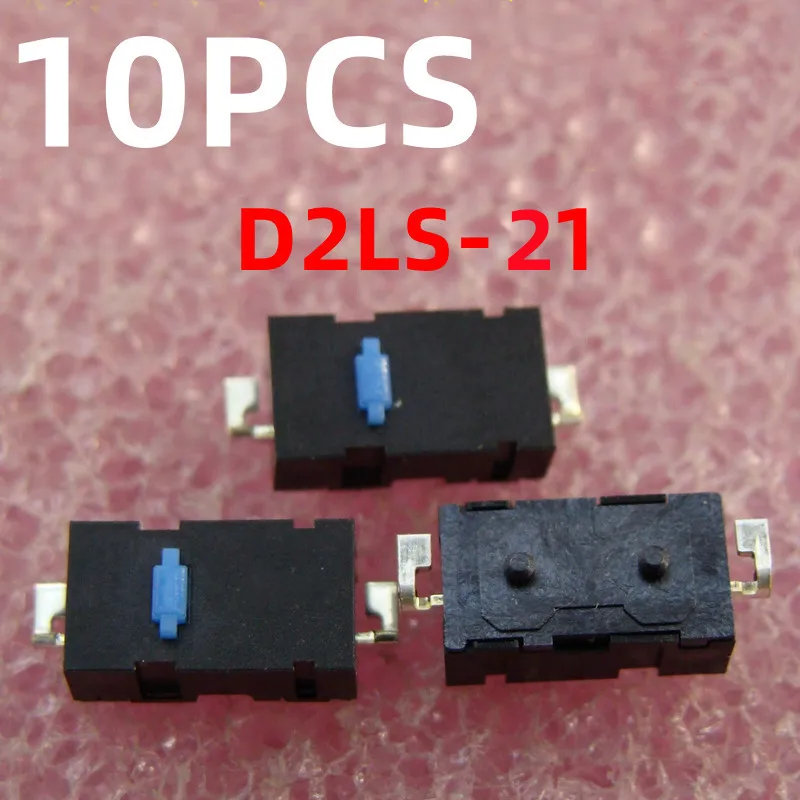 10pcs New Mouse Micro Switch D2ls 11 D2ls 21 Mouse Button 2pin 5 Million Times Blue