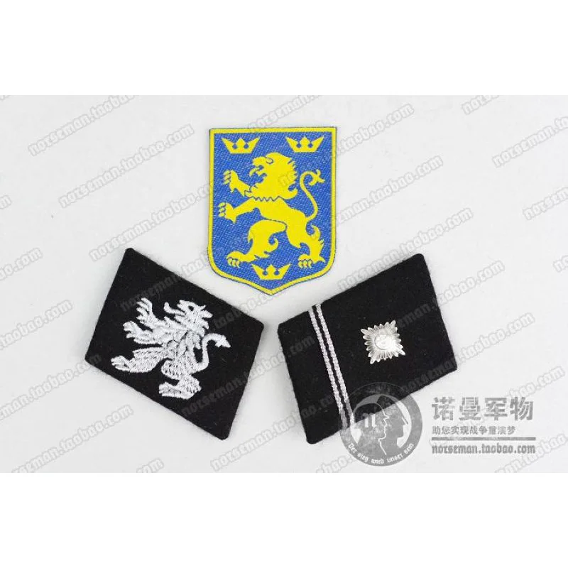 Reproduction-German-Elite-14-collar-tabs-and-Sleeve-shield-Rank ...