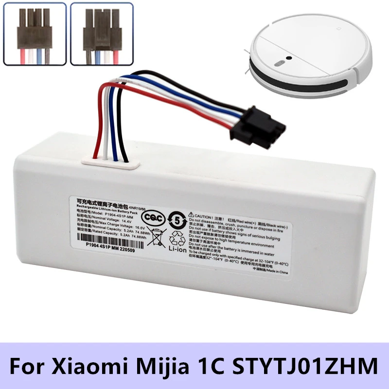 P1904 4S1P MM Battery For Xiaomi Mijia 1C STYTJ01ZHM Robot Vacuum Mop ...