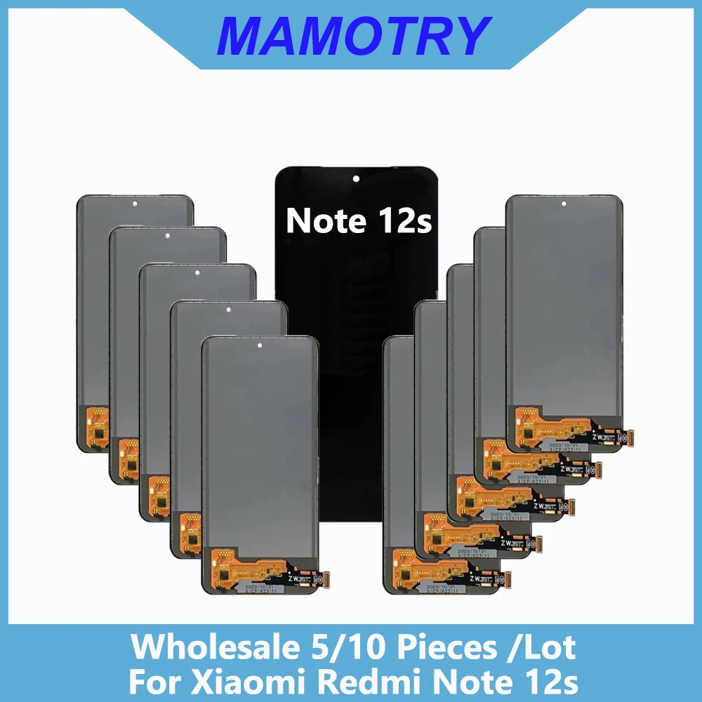 Wholesale 5/10 pieces / Lot 100% Tested For Xiaomi Redmi Note 12S LCD ...