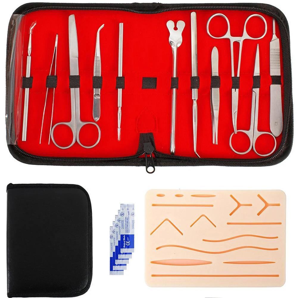 17Pcs-Set-Skin-Operate-Suture-Practice-Model-Wound-And-Suturing-Tool ...