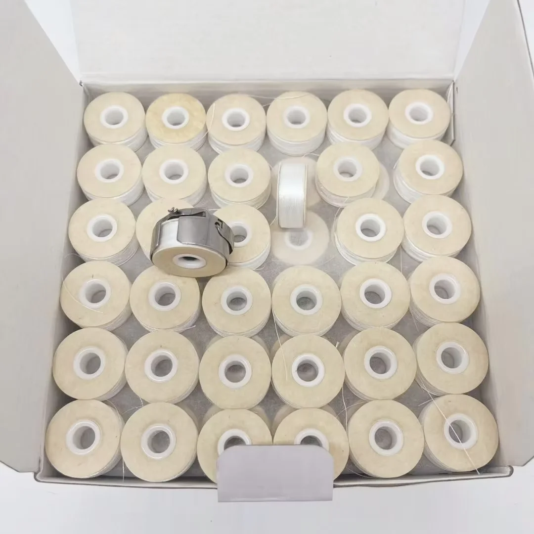 White-Color-Paper-Side-Bobbin-Thread-100-Polyester-Embroidery-Machine ...