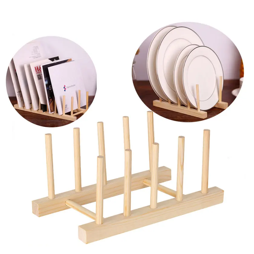 Wooden Desk Organizer | Magazine File Holder - Multi-purpose Wooden ...