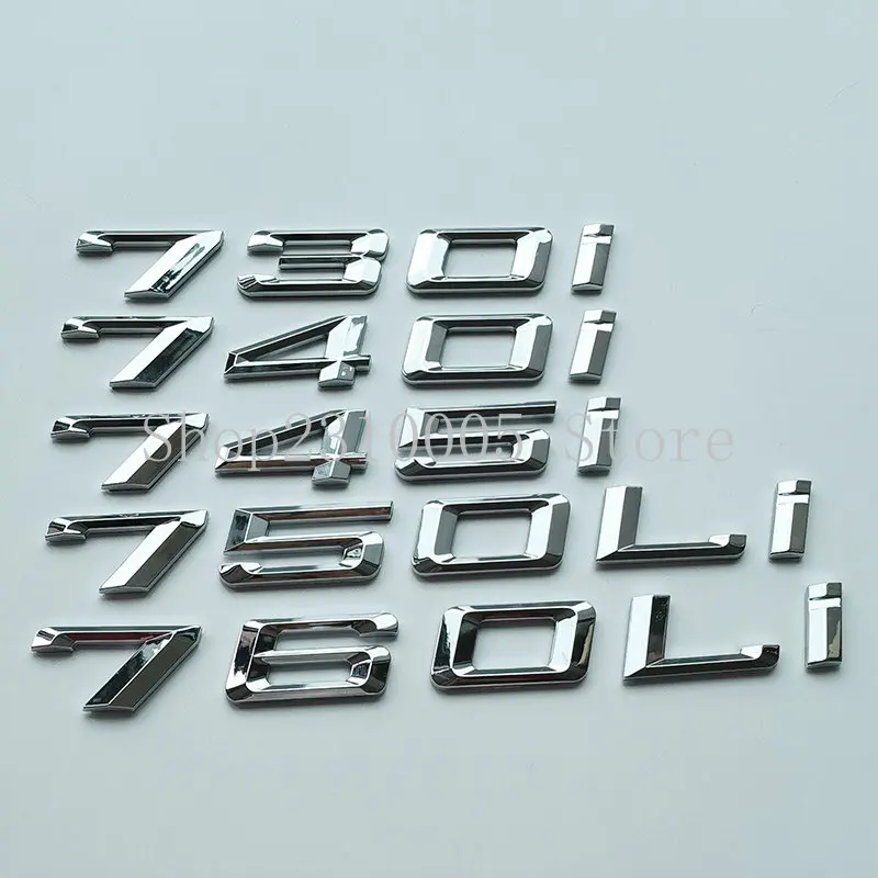 730i 740i 745i 750i 760i Chrome Letters Emblem Car Styling Trunk Boot ...