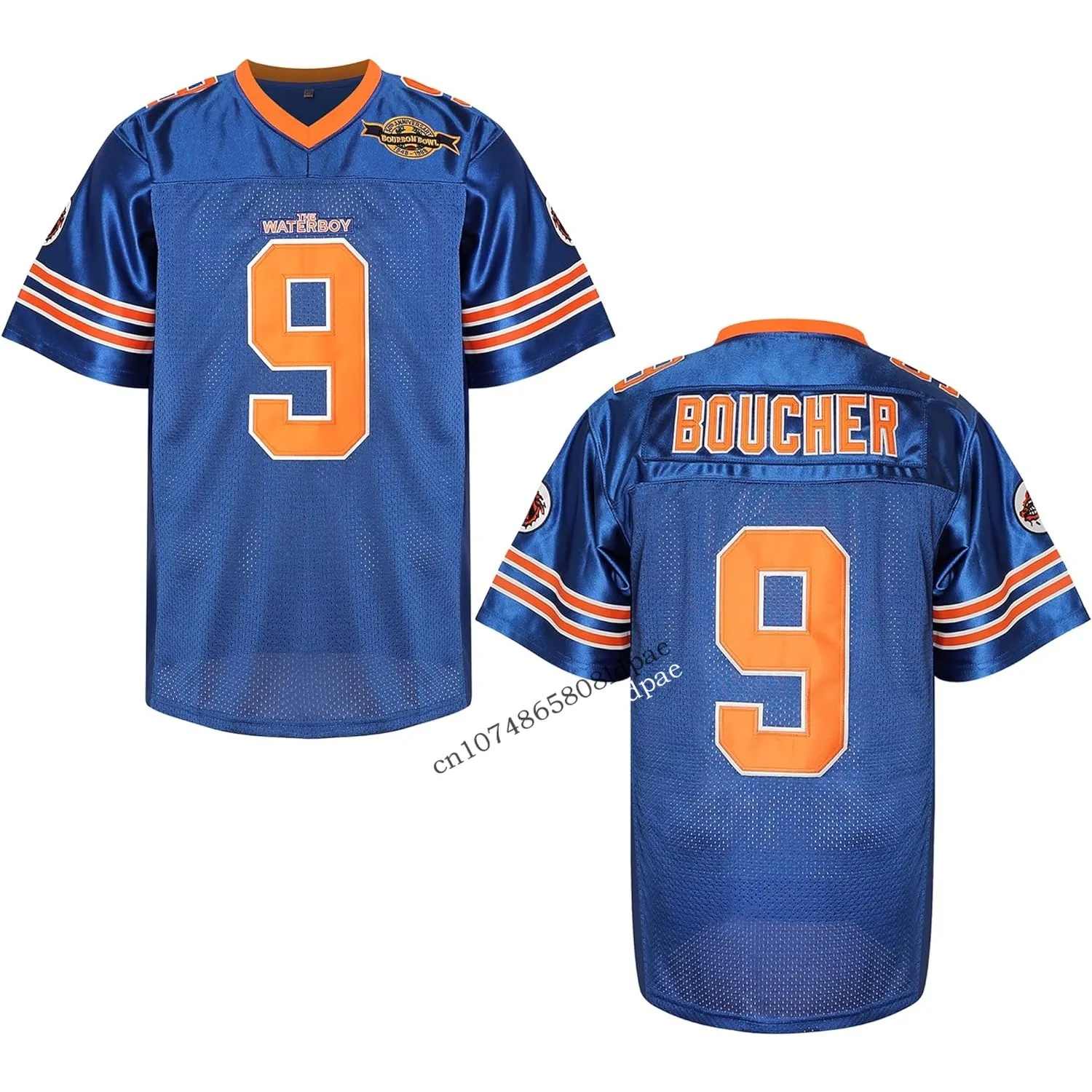 Bobby-Boucher-Football-Jersey-9-The-Waterboy-Adam-Sandler-Mud-Dogs ...