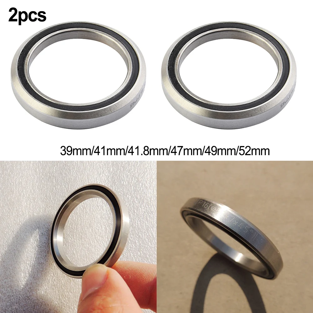 2pcs-Bicycle-Headset-Bearings-MTB-Bike-Bowl-Group-Seal-Bearing-41-52mm-Repair-Bearings-Road-Bike ...