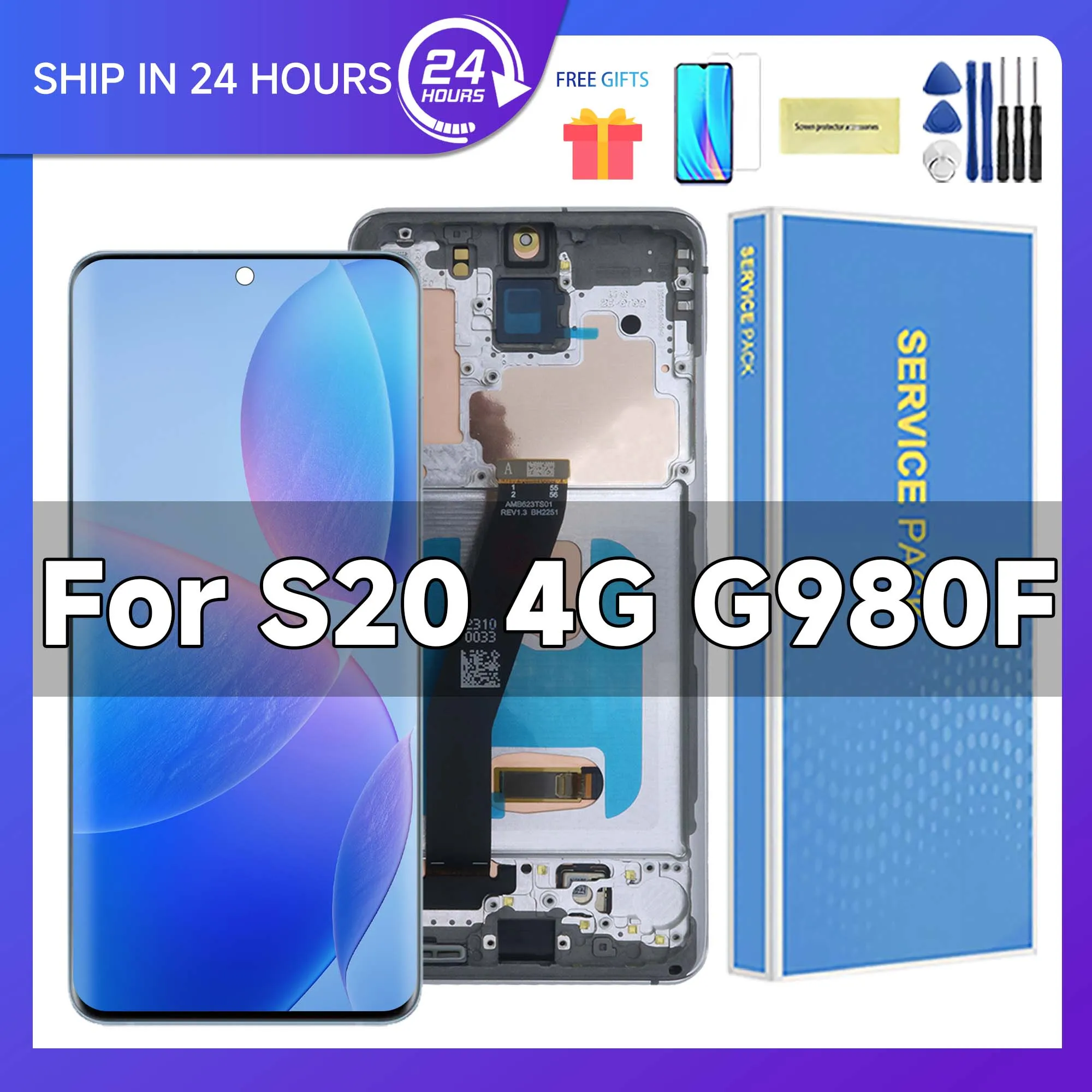 Tested-AAA-Quality-S20-4G-LCD-with-frame-for-SAMSUNG-S20-SM-G981B-DS ...