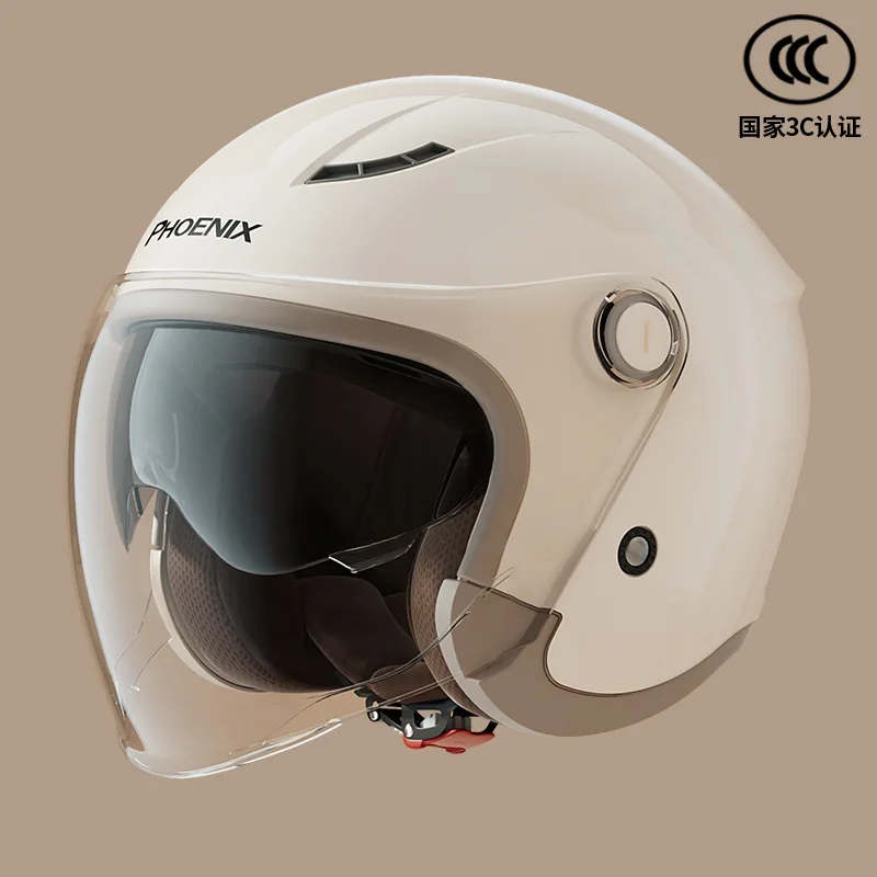 Cute-Motorcycle-Helmet-for-Man-and-Woman-Integrated-HD-Double-Visor ...