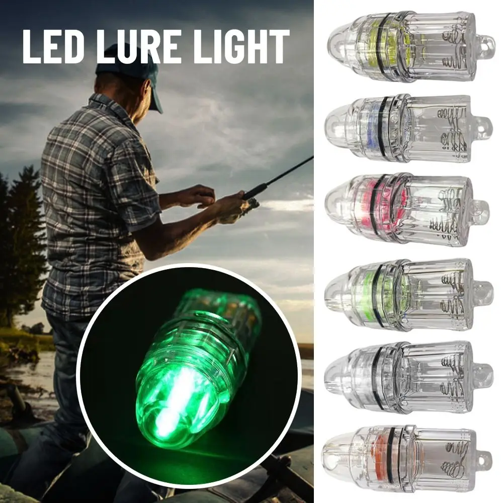 1PC Waterproof LED Flashing Mini Deep Drop Underwater Lights Deep Sea ...