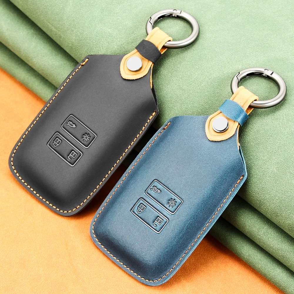 Leather Key Cover Case zoe for Renault Captur Megane Talisman Espace ...