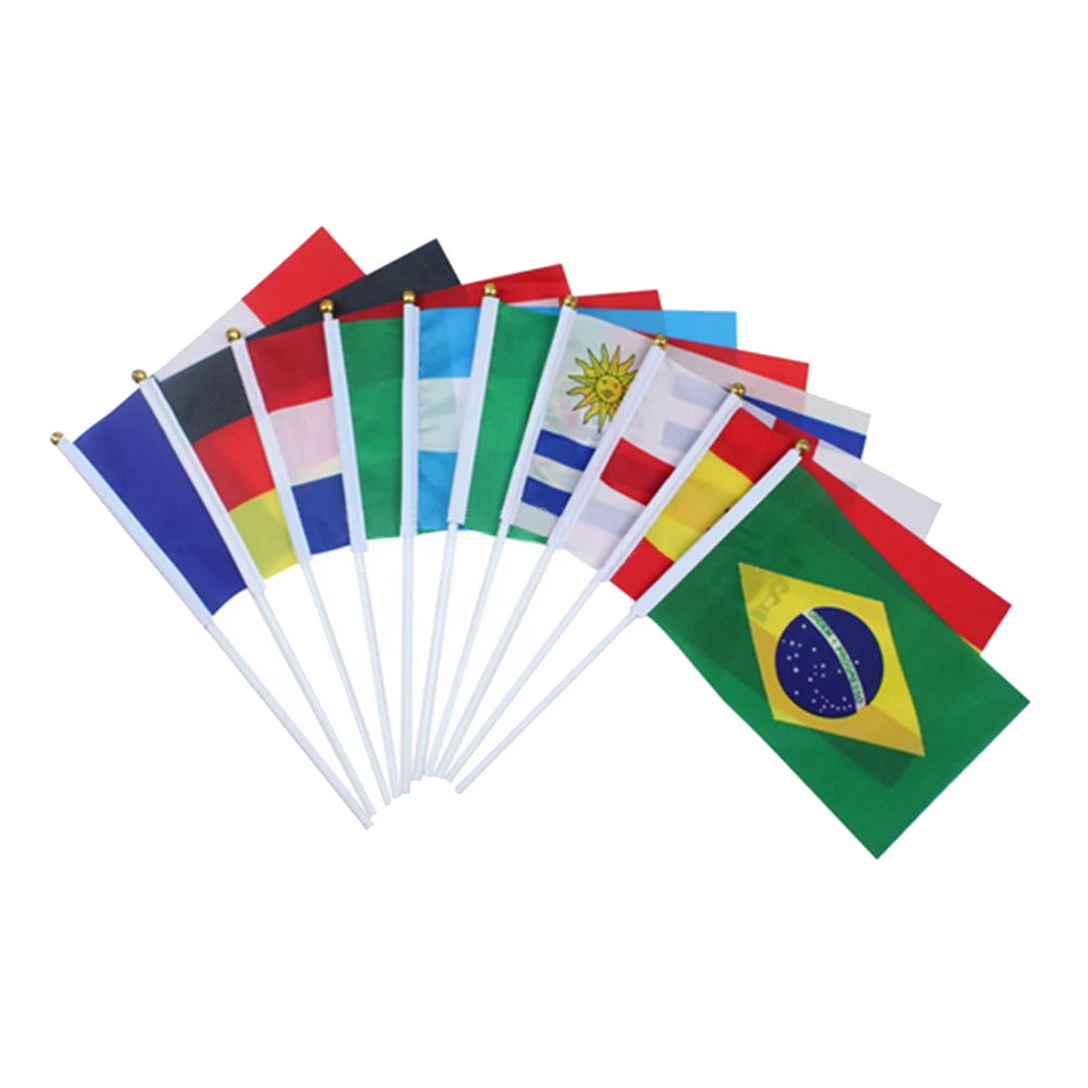 32PCS-Hand-Held-National-Flag-Stick-International-World-Country-Flags ...