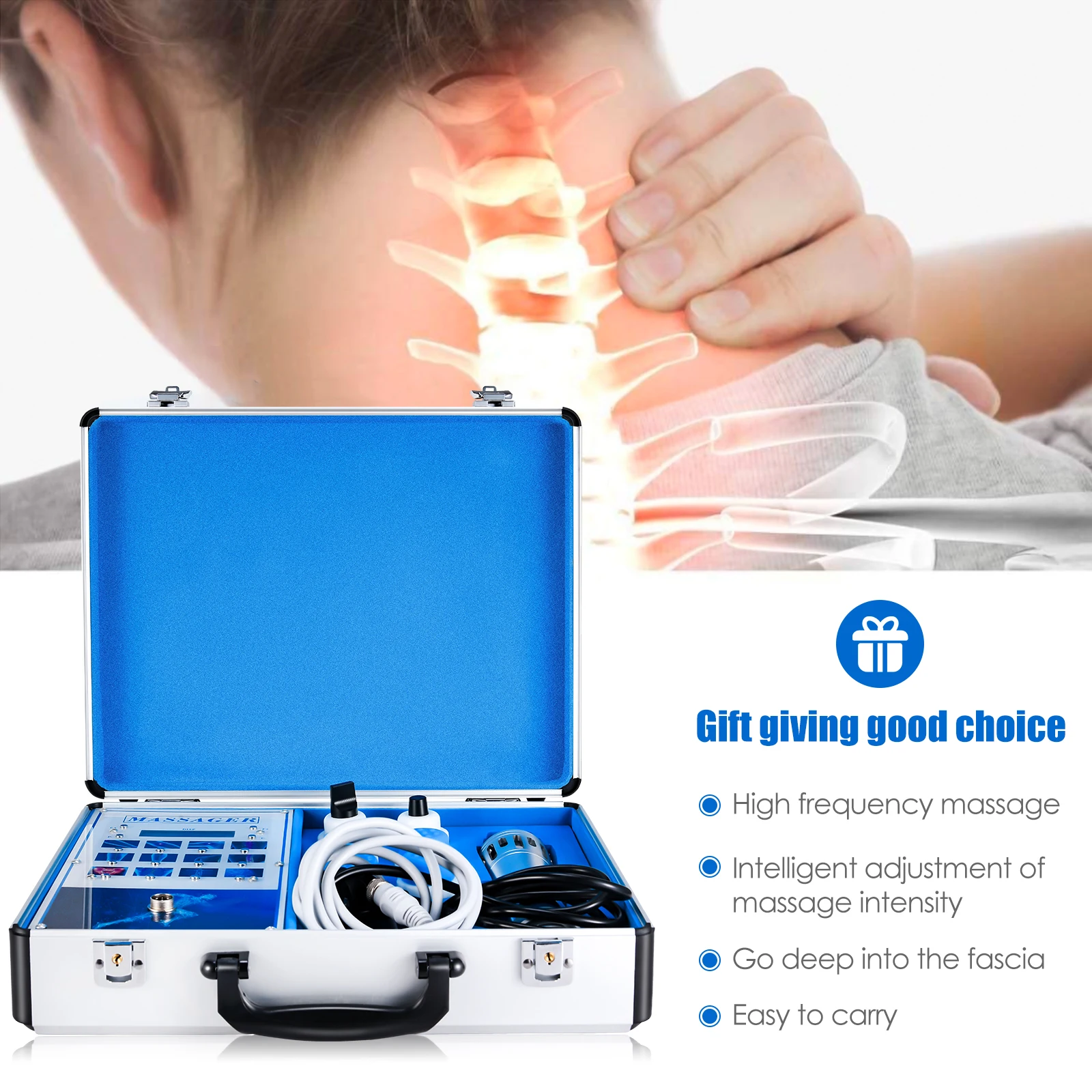 Macchina per terapia ad onde d'urto con 7 teste Trattamento ED Sollievo ...