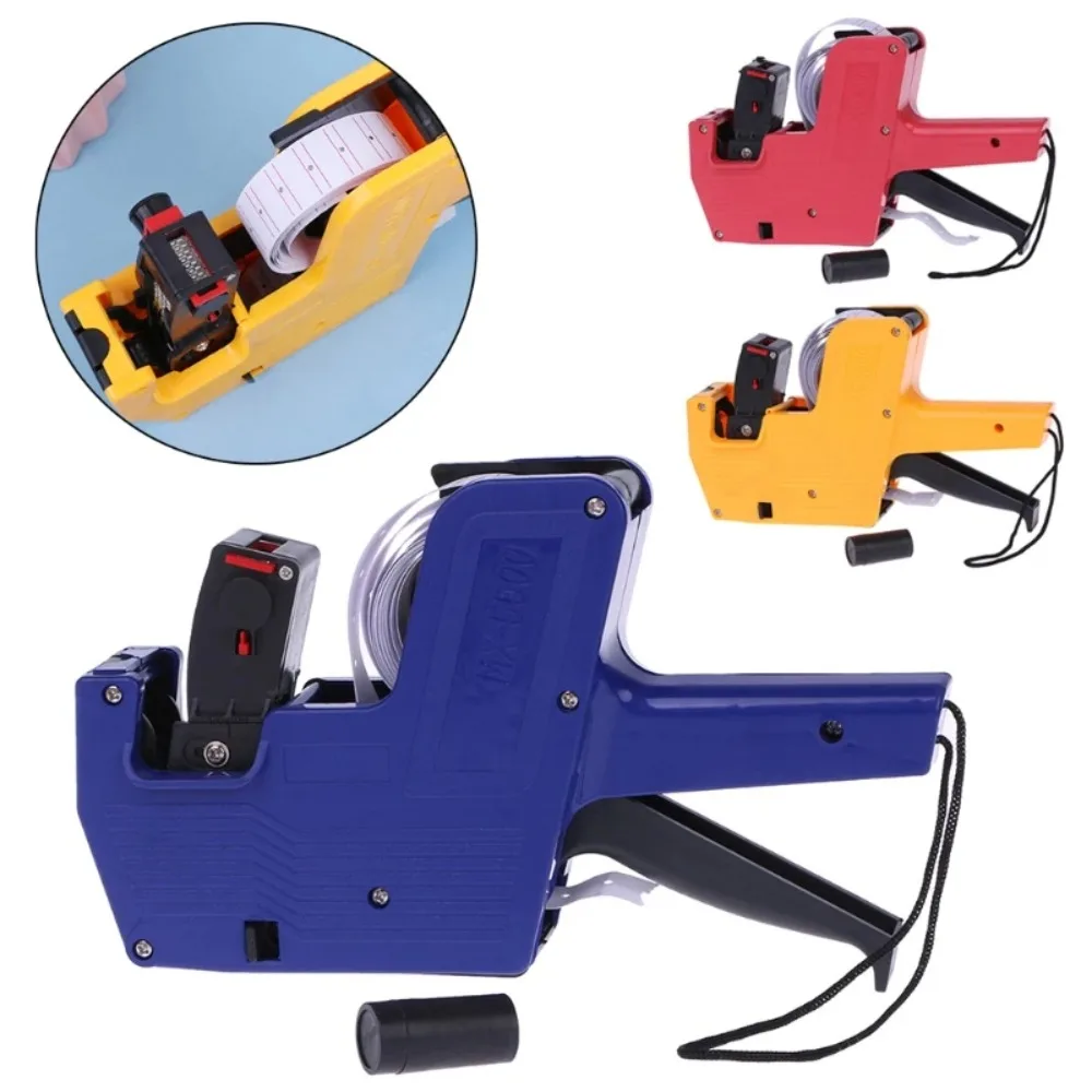 8-Digits-Price-Tag-Gun-Labeler-Stickers-1-Ink-Roll-Manual-Pricing ...